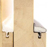 China Soundproof PU Foam Seal Strips Cladding Type Bevel Edge For Doors And Window for sale