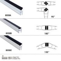 China Good resilience Shower Door Magnetic Strip PVC Waterproof Seals For 8mm Glass for sale