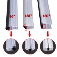 China Good resilience Shower Door Magnetic Strip PVC Waterproof Seals For 8mm Glass for sale