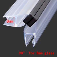 China Good resilience Shower Door Magnetic Strip PVC Waterproof Seals For 8mm Glass for sale
