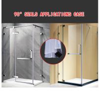 China 10mm 90° Bathroom Shower Door Seal Strip PVC Magnetic Door Weatherstrip for sale
