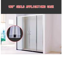 China 10mm 180° PVC Magnetic Shower Door Strip With Aging Resistance for sale