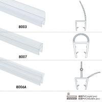 China D Shape Shower Door Seal Strip Anti Collision For 8mm Glass for sale