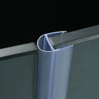 China D Shape Shower Door Seal Strip Anti Collision For 8mm Glass for sale