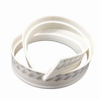 China Self Adhesive Silicone Weather Stripping Door Seal With 3M Glue Tape White 45mm for sale