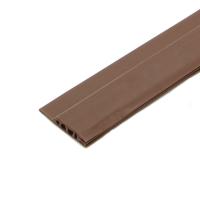 China Brown Silicone Weather Stripping Acoustic Rubber Door Bottom Seal Strips 1000mm for sale