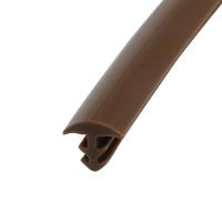 China Slot Type Pvc Door Seal Strip Solid Arc Shaped 8*2mm Multicolor Supported for sale