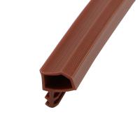 China Irregular Shaped Wooden Door Seal Strip PVC Rubber Weather Stipping for sale