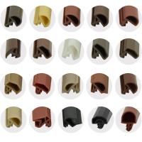 China Non Toxic Wooden Door Seal Strip PVC Rubber D Shape Weather Stripping for sale