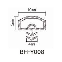 China Middle Groove Type TPE Rubber Seal Strip Weatherstipping Double Hole Shape 10*5mm for sale