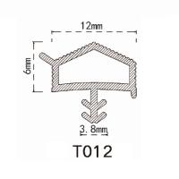 China Roof Shaped Wooden Door Seal Strip Thermoplastic Elastomer Seals With Fin 12x6mm for sale