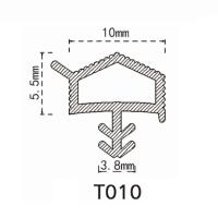 China Thermoplastic Elastomer Rubber Weather Stripping Door Seal Strip With Fin 10*5.5mm for sale