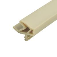 China TPE Rubber Wooden Door Seal Strip Double Hole Irregular Shape With Folding Side for sale