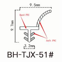 China ODM watertight PVC Weather Stripping Seals For Wooden Skirting Board 9.7*9.5mm for sale
