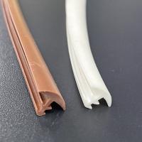 China Solid T Shape Wooden Door Seal Strip Pvc Weather Strip Easy Installation for sale