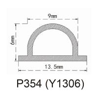 China Anti Collision Wardrobe Door Seal Strip PVC Damping Strips Color Customized for sale