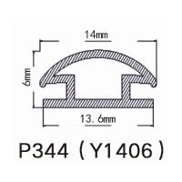 China Shock Absorption Wardrobe Door Seal Strip Pvc Rubber Strip 14*6mm for sale