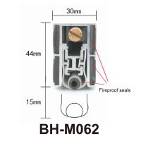 China Multifunctional Automatic Door Bottom Sweep With Fully U Shape Silicone Strips for sale