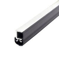 China 6063 Aluminum Door Bottom Seal Strip Screw Fixed With Silicone Rubber for sale
