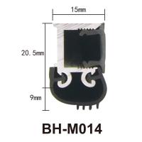 China 6063 Aluminum Door Bottom Seal Strip Screw Fixed With Silicone Rubber for sale
