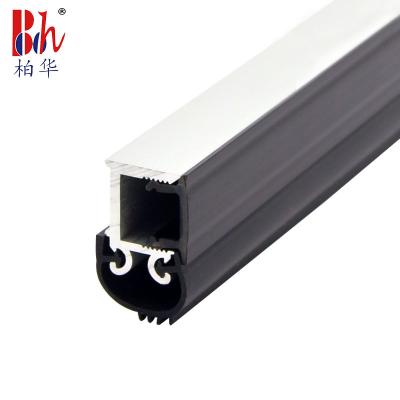 China 6063 Aluminum Door Bottom Seal Strip Screw Fixed With Silicone Rubber for sale