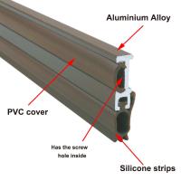 China Bottom Aluminium Door Seal With Rubber Strip 1000mm Length for sale