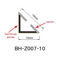 China Co Extruded Triangle PVC Fire Resistant Seals Soundproof Anti Smoke for sale