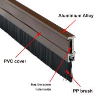 China Aluminium Alloy Door Bottom Sweep With Brush for sale