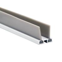 China Windproof Door Bottom Seal Strip Aluminium Alloy With TPE Rubber Tape for sale