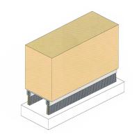 China Commerial Door Bottom Brush Sweep 38mm Width RAVEN RP129F for sale