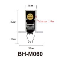 China Concealed Automatic Door Bottom Seal Sound Proof Weatherstrips 15*30mm for sale