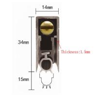 China U Type Automatic Door Bottom Seals 915mm Fire Retadant Concealed Drop Down Seal for sale