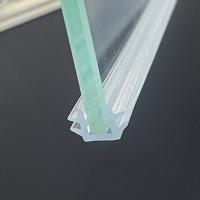 China Transparent PVC Weather Stripping Soft Glass Clip Strips For 5mm Glass for sale