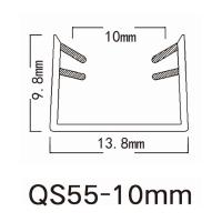 China Co Extruded PVC Weather Stripping 10mm Glass Door Strip waterproof for sale