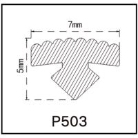 China OEM PVC Rubber Strip 7*5mm For Garment Hang Bar for sale