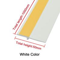 China 50mm White Pvc Door Bottom Seal Strip Wind proof for sale