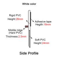 China 50mm White Pvc Door Bottom Seal Strip Wind proof for sale