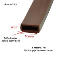 China Self - Adhesive Silicone Rubber Strips Anti - Collision Door Frame Sealing Strips for sale