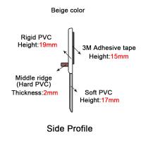 China Beige Color Pvc Door Bottom Seal 36mm Height For Hotel for sale