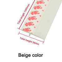 China Beige Color Pvc Door Bottom Seal 36mm Height For Hotel for sale