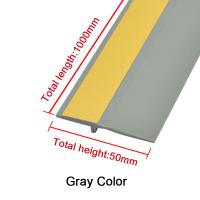 China 30mm Gaps Water Proof Door Bottom Seal Strip Gray Color for sale