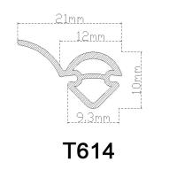 China 12*10mm PVC Rubber Strip For Aluminum Door Age Resistance for sale