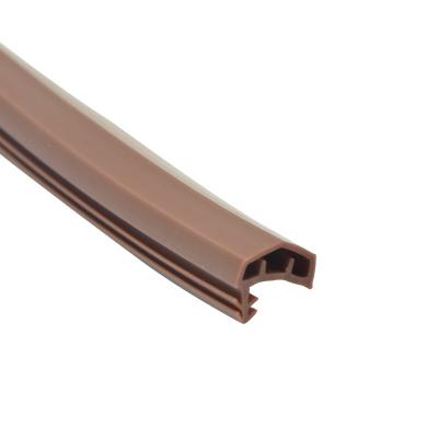 China 12*6mm Anti Collision PVC Rubber Strip Wooden Door Seal Strip P1809 for sale