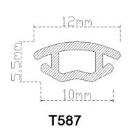 China 500M / Roll Pvc Rubber Door Seal TPE Anti Collision Groove Cover For Aluminium for sale