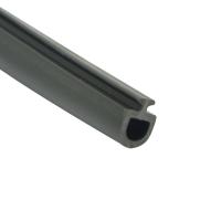 China Noise Reduction Pvc Rubber Seal Black Slot Type Strips For Aluminium Profile for sale