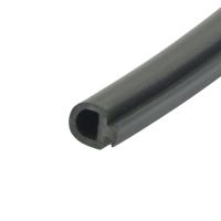 China Noise Reduction Pvc Rubber Seal Black Slot Type Strips For Aluminium Profile for sale