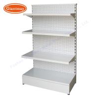 China Hardware Rack Pegboard Expositor Gondola Metal Floor Display for sale