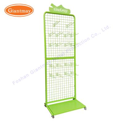 China Shop Potato Chip Rack Metal Wire Display Stand for sale