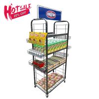 China Potato Chip Shelf Biscuit Display Chocolate Store Snack Stand for sale