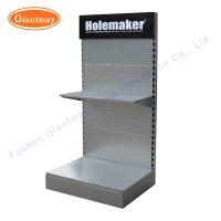China Logo Iron Metal Pegboard Display Stand For Hardware Shop Rack for sale